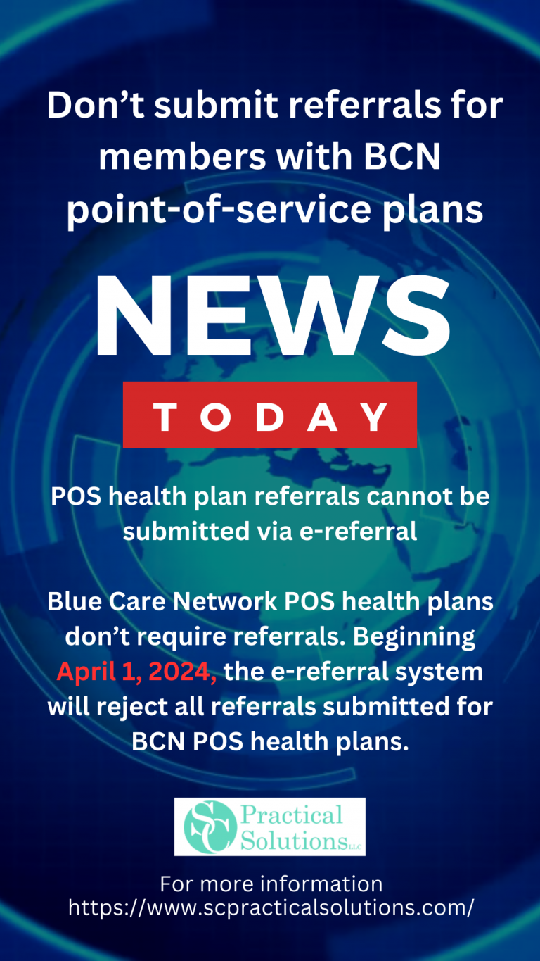 Blue Care Network POS health plans don’t require referrals - SC ...