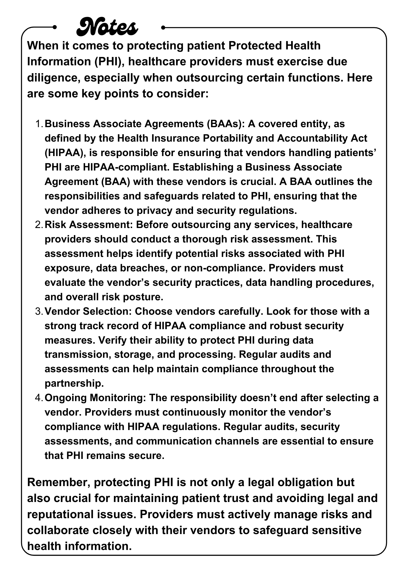 Protecting PHI is the Responsibility of the Provider. - SC Practical Solutions