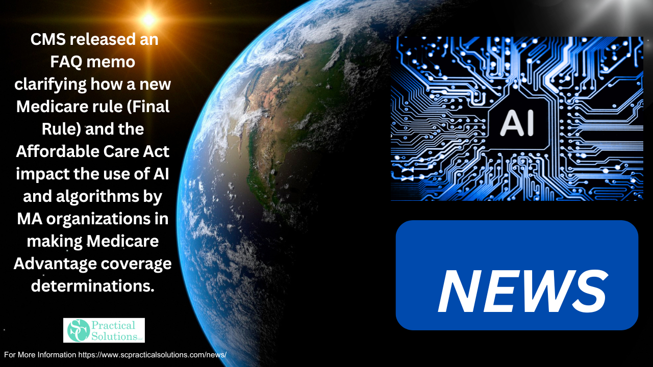 CMS released clarification on how the new Medicare rule (Final Rule ...