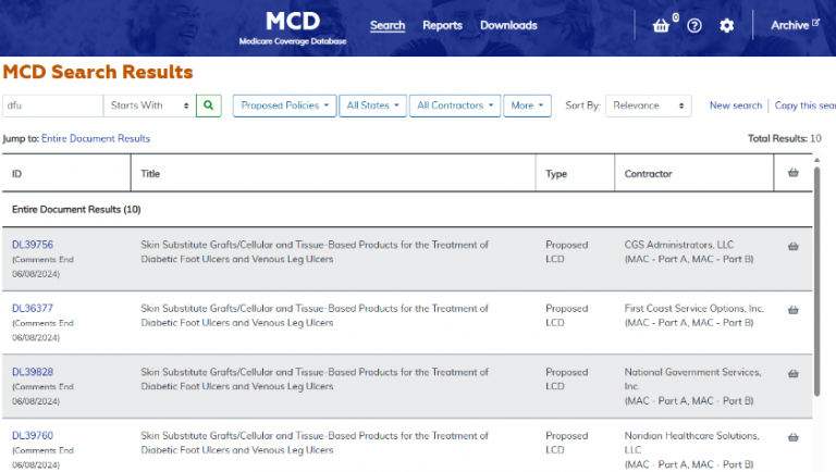Cms Proposed Local Coverage Determination Lcd For Skin Substitute Grafts Cellular And Tissue