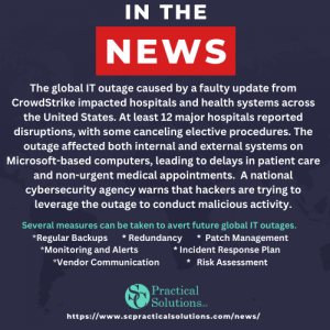 Impacts from global IT outage: Microsoft releases recovery tool, CISA ...